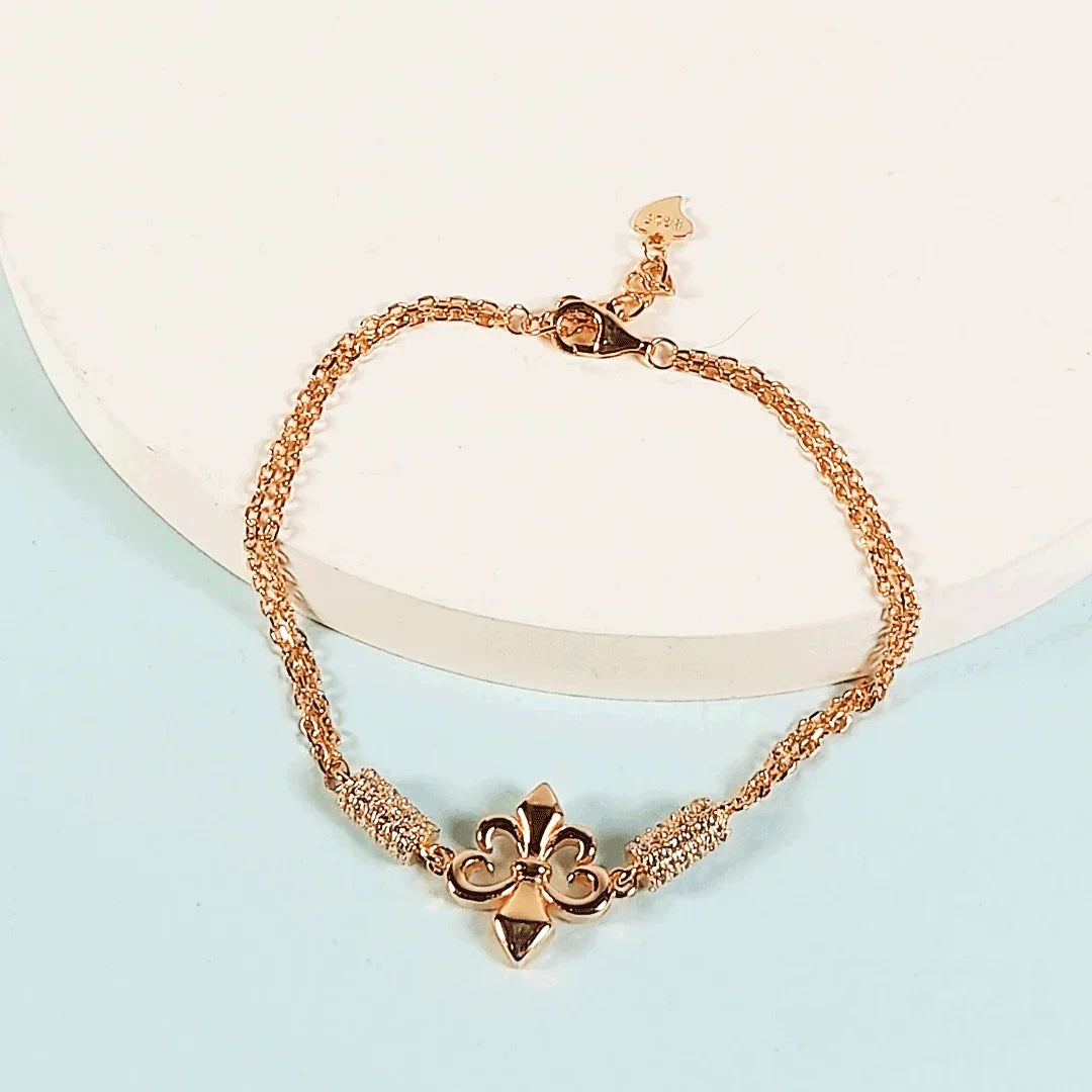 Trident rose gold bracelet – Saatvik Silver